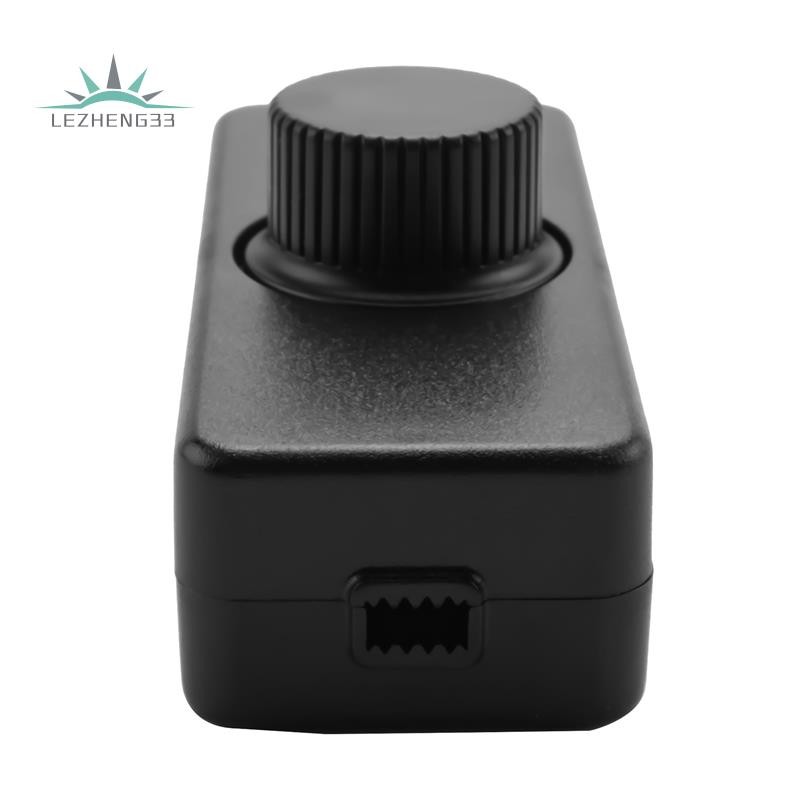 Inline LED Dimmer Switch, Built-in Rotary ON/OFF and Knob Control Dimmer for Dimmable 3-100W LED ...