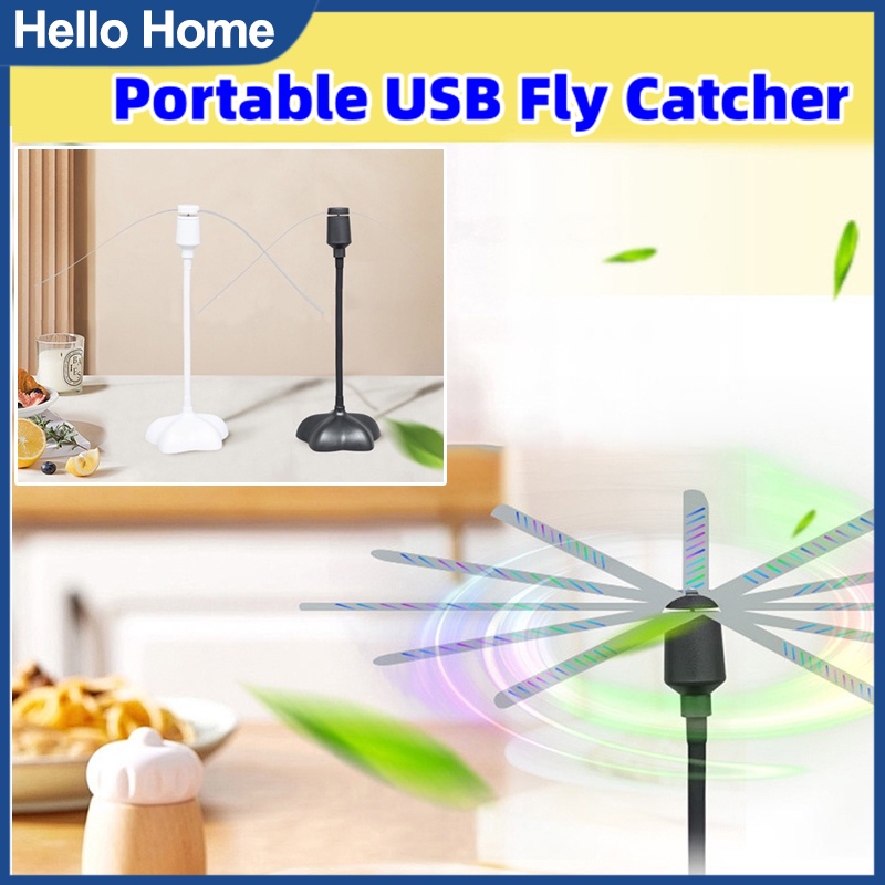 Portable USB Fly Catcher Automatic Fly Repellent Fan Flexible Keeps ...