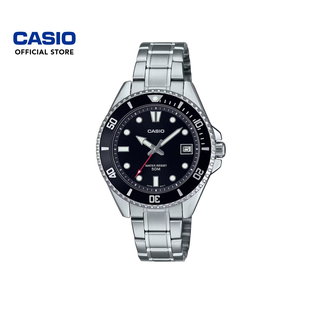 Casio General MDV-10D-1A1V Silver Stainless Steel Band Men Watch ...
