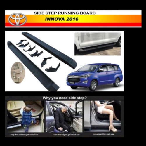 TOYOTA INNOVA 2016 - 2021 SIDE STEP RUNNING BOARD HAVE SKIRT | Shopee ...