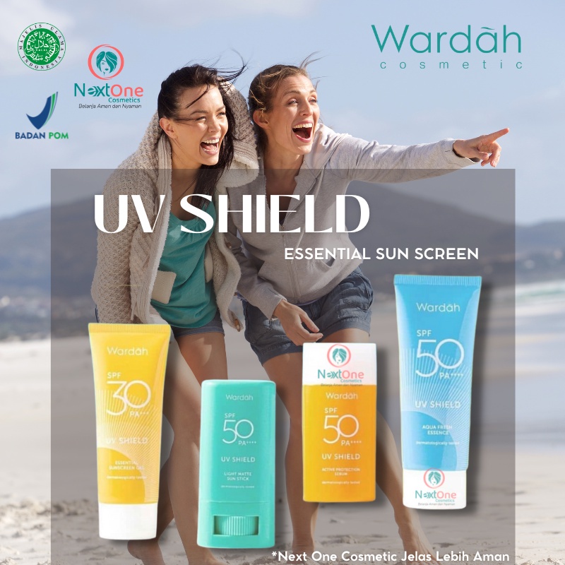 Wardah UV Sheild SPF30 SPF50 | ESSENTIAL SUN SCREEN GEL SPF | SUN ...