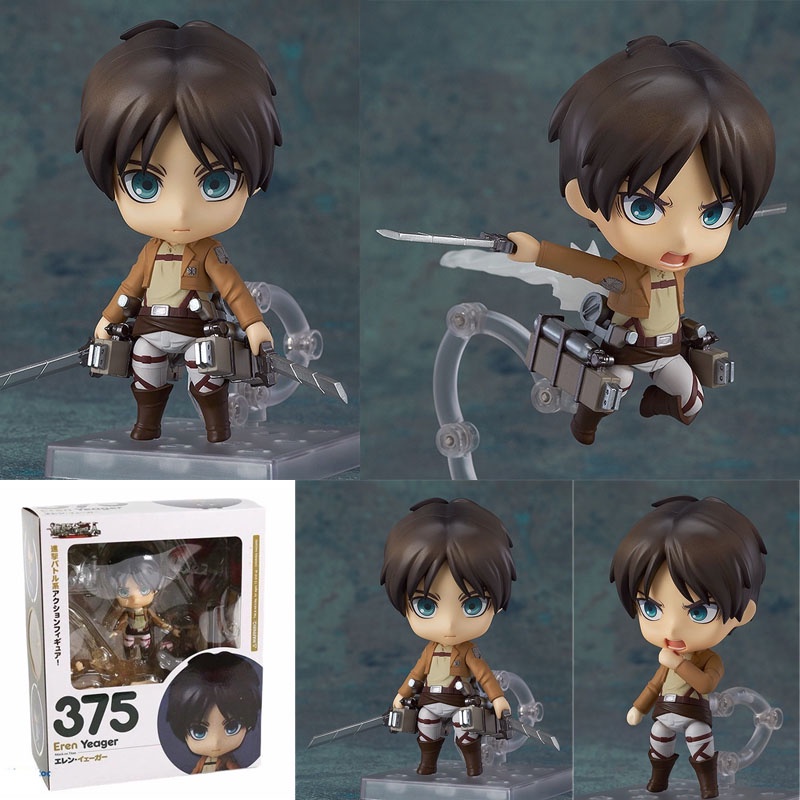 Attack on Titan Nendoroid Levi Ackerman 2202 Eren Yeager 2000 Mikasa ...