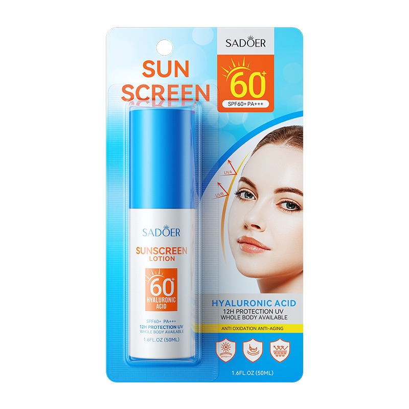 SADOER 60+PA Sunscreen Lotion12H protection UV 50ml | Shopee Malaysia