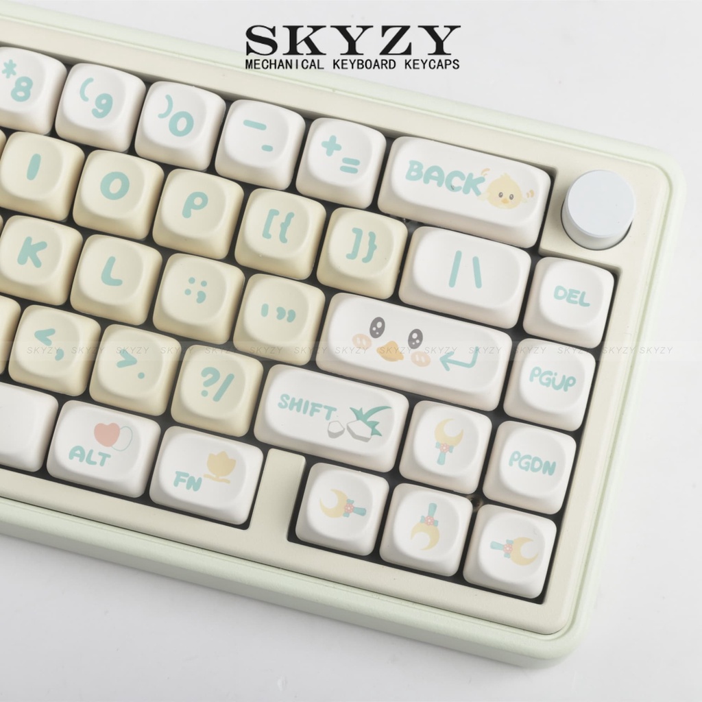 Picnic Duck Keycaps MOA Profile Cute Cartoon PBT Dye Sub Mechanical ...