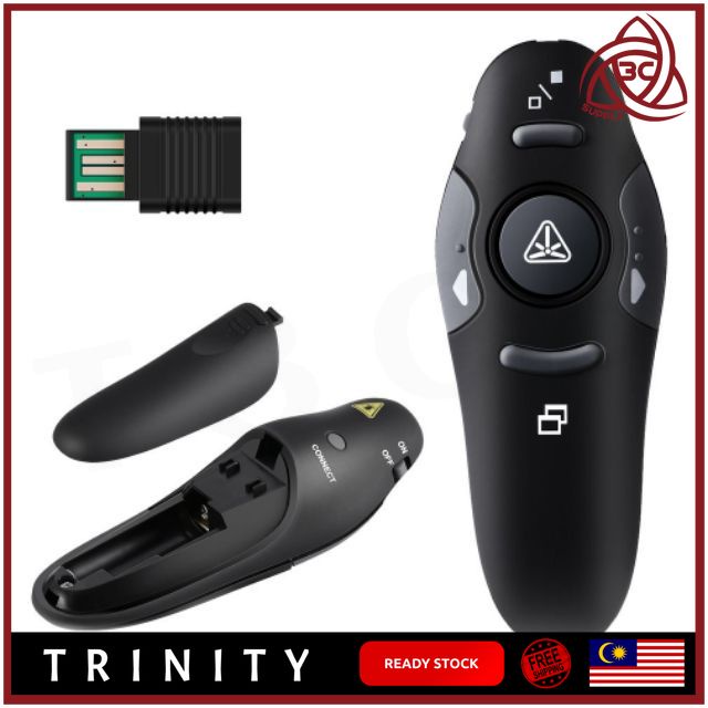 Laser Pointer USB Wireless Presenter Powerpoint Clicker Presentation ...