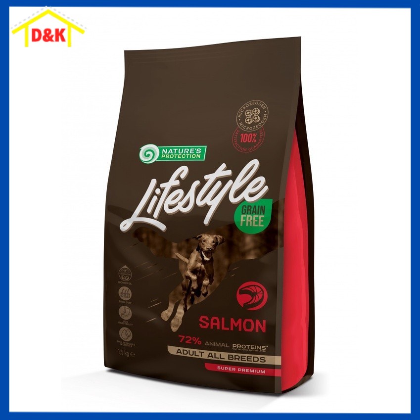 Nature's Protection Lifestyles Grain Free Salmon Adult All Breeds Dog ...