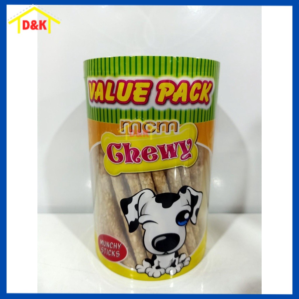 MCM Chewy Munchy STICKS 5'' Dog Dental Chew (80pcs) (Value Pack ...