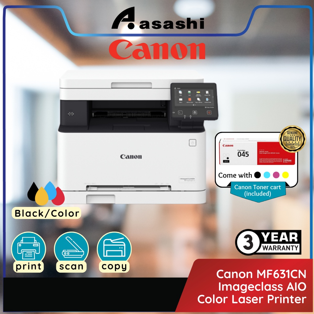 Canon MF631CN Imageclass AIO Color Laser Printer (Print,Scan,Copy ...