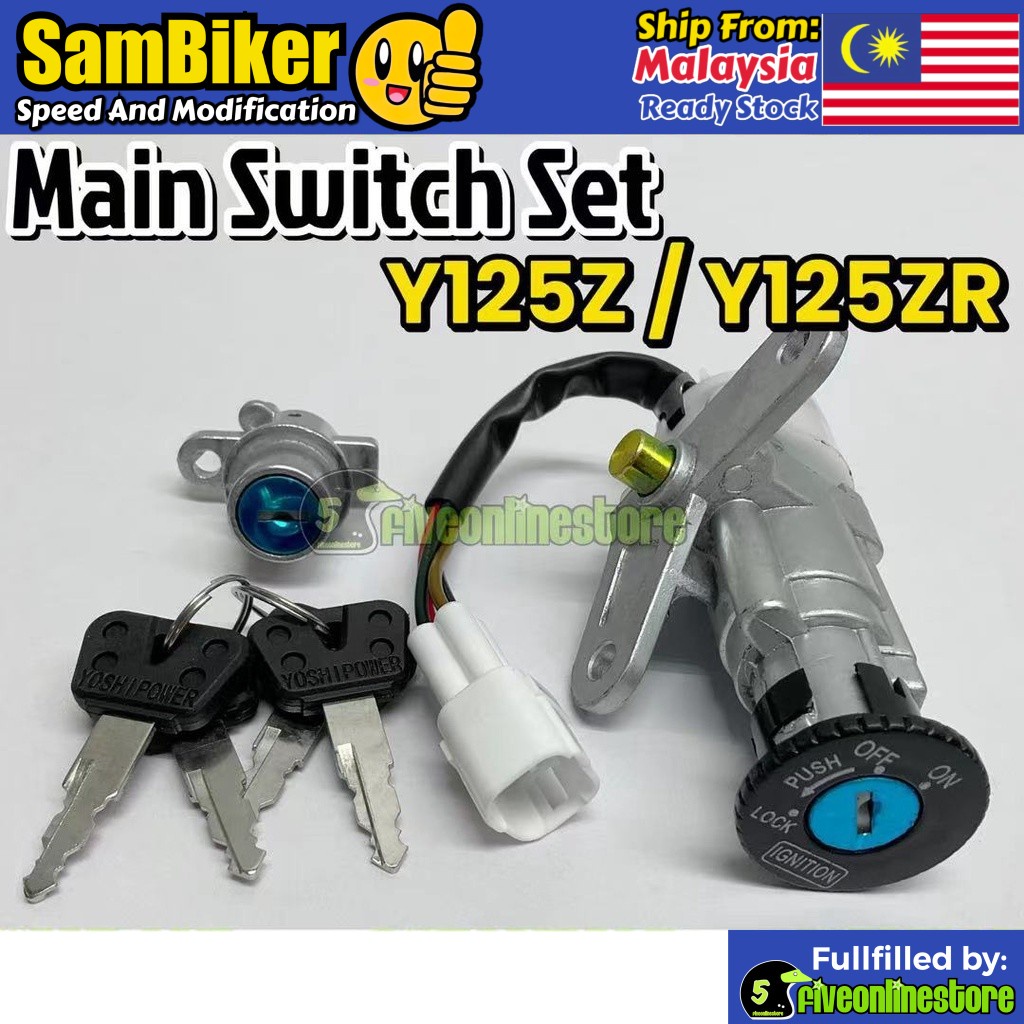 Yamaha Y125 Y125Z Y125ZR 125Z 125ZR Main Switch Set High Quality Kunci ...