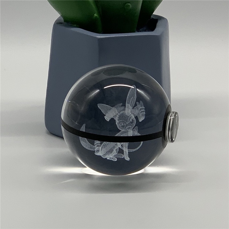 LED Light 3D Pokemon Crystal Ball Night Lamp Toy Mewtwo Pikachu ...