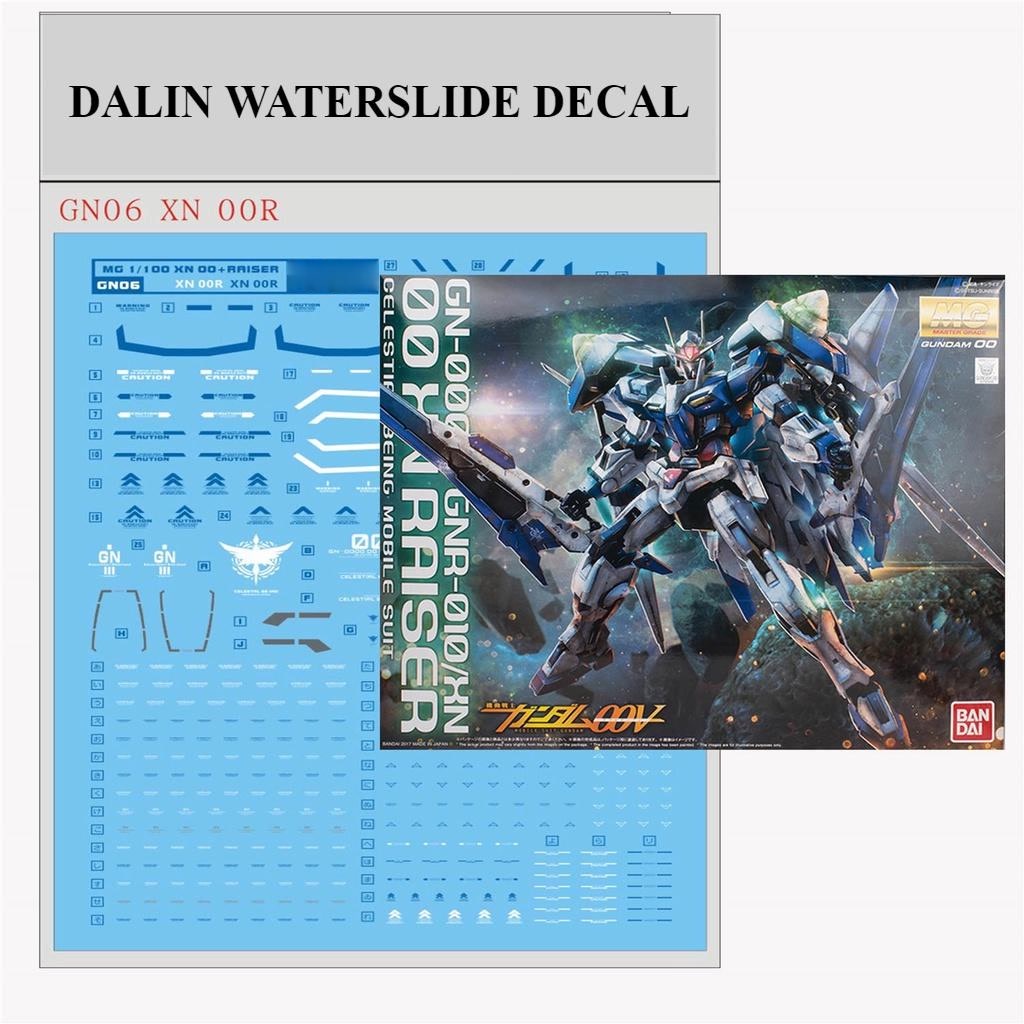 READY STOCK DALIN Waterslide Decal - GN06 MG 1/100 Gundam 00 XN Raiser 00R with Lifting Wing ...