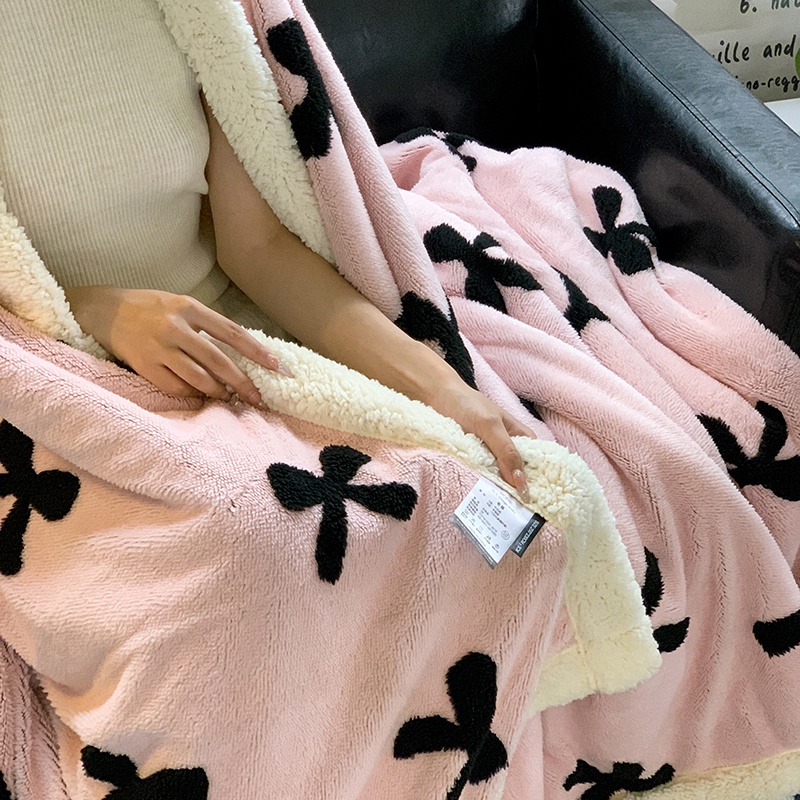 High-value Bow New Style Comfortable Cotton Fleece Jacquard ...