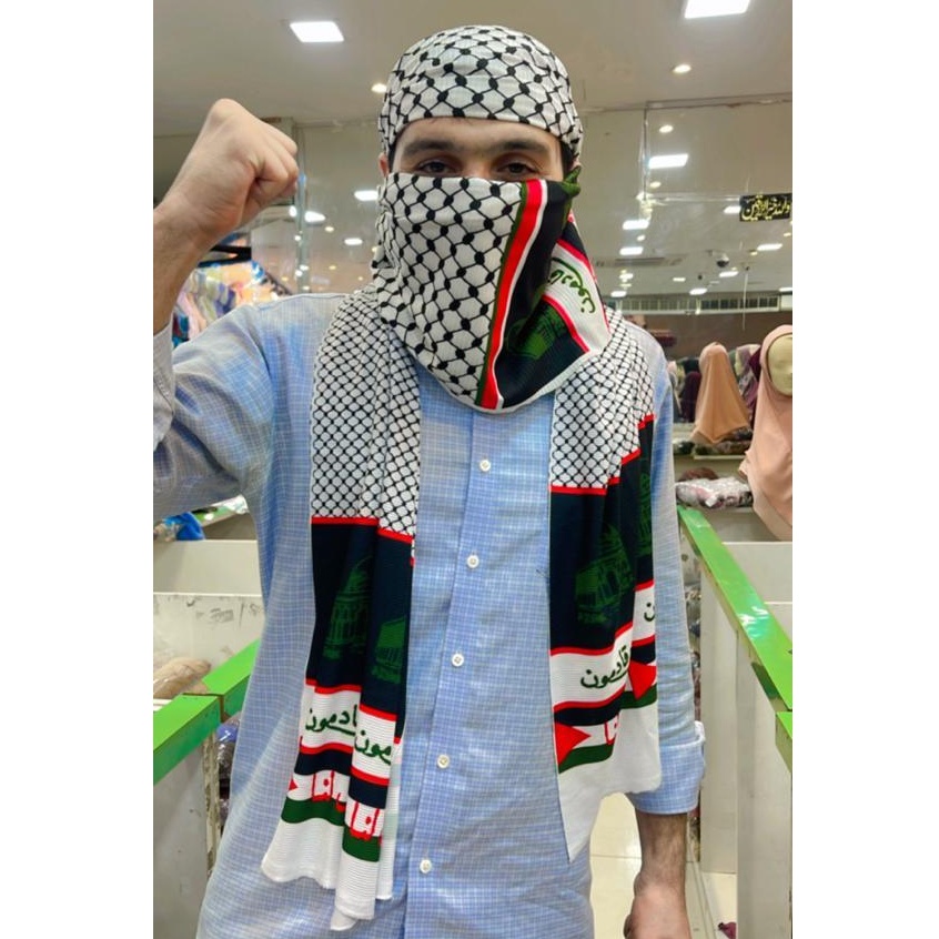 Ready Stock Mafla Selendang Palestine Flag Kuffiya Palestina Shawl ...