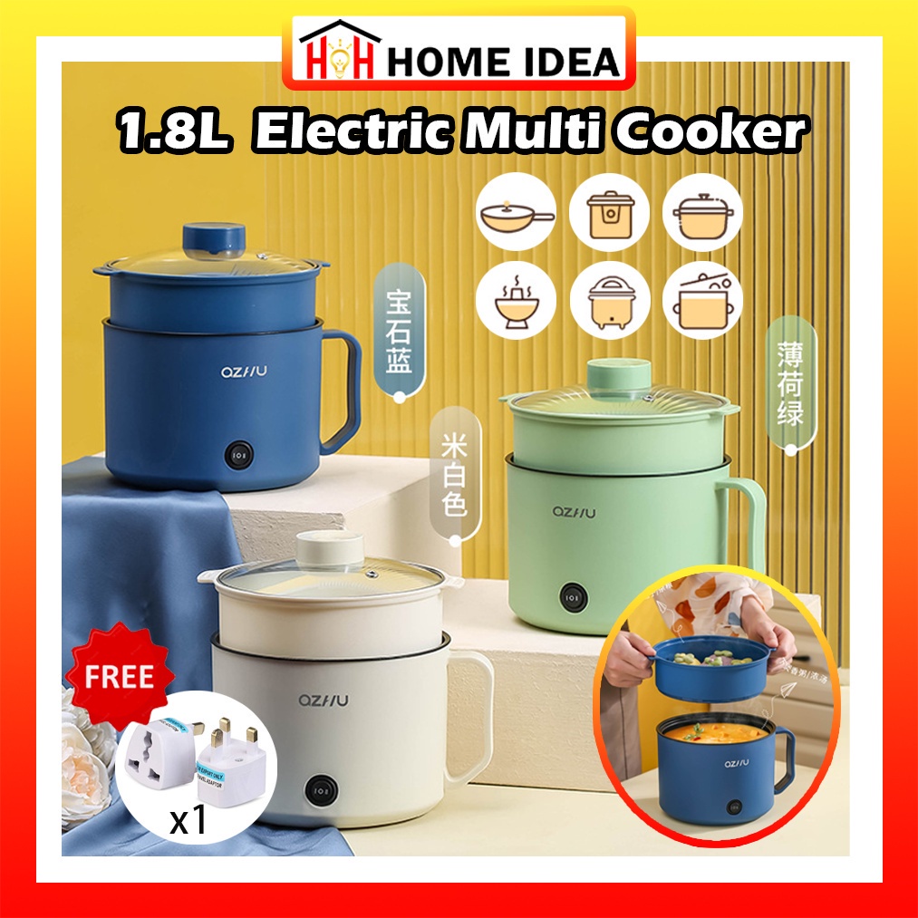 AZHU Electric Mini Multi Cooker Steamer Non Stick Ceramic Multifunction ...
