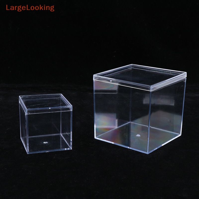 [LargeLooking] 1Pc Transparent Acrylic Boxes With Cover Plastic ...
