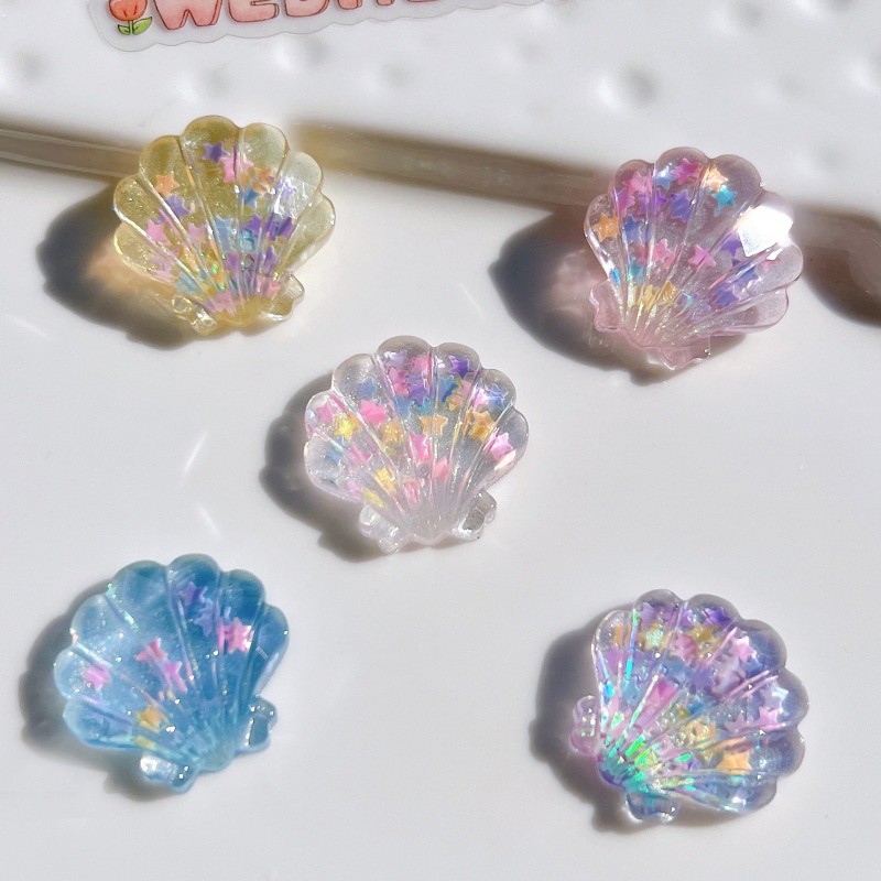 20Pcs/set Shiny Shell Flatback Embellishments for Scrapbooking ...