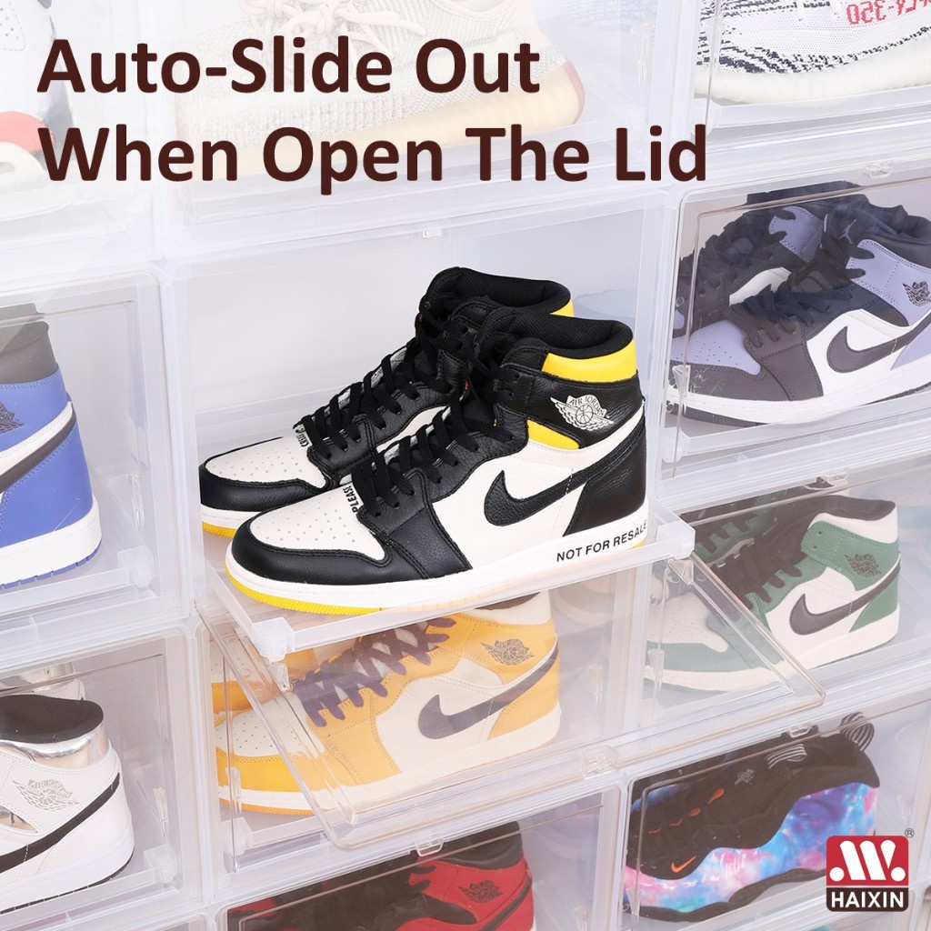 Basketball Shoe Storage Box Extra Large Size HAIXIN Brand Drawer Type ...