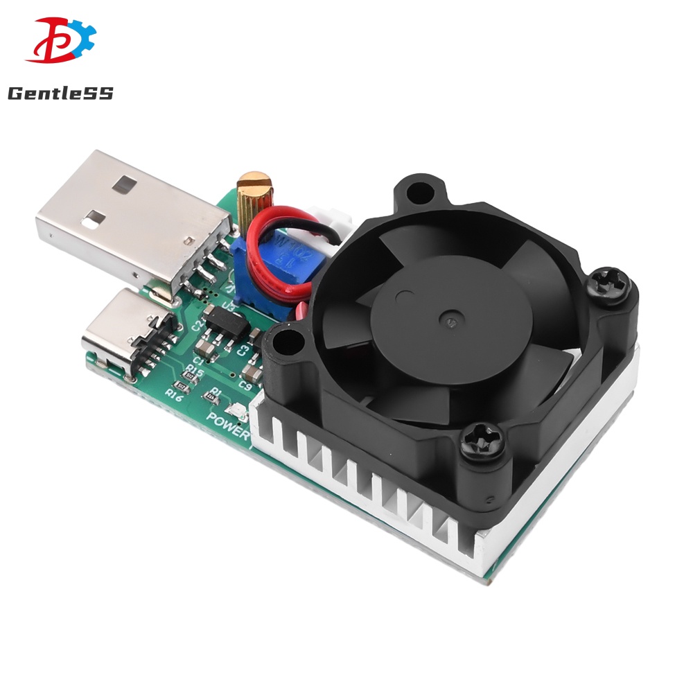 USB Load Tester Electronic Load Test Resistor Module 22.5W USB & Type C ...