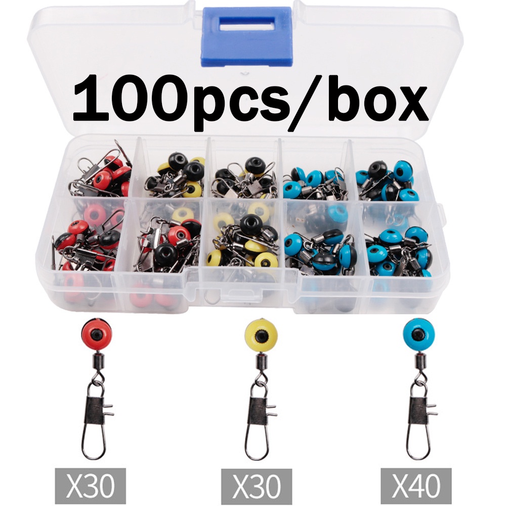 Fishing Tackle Box with fish Hooks Swivels Weights Jig Heads Sinker ...