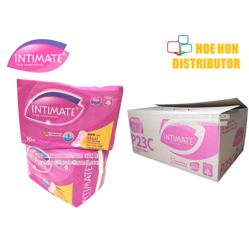 Intimate Sanitary Pads Maxi Non Wing 23cm 10 Pads P23 Menstrual Cycle ...