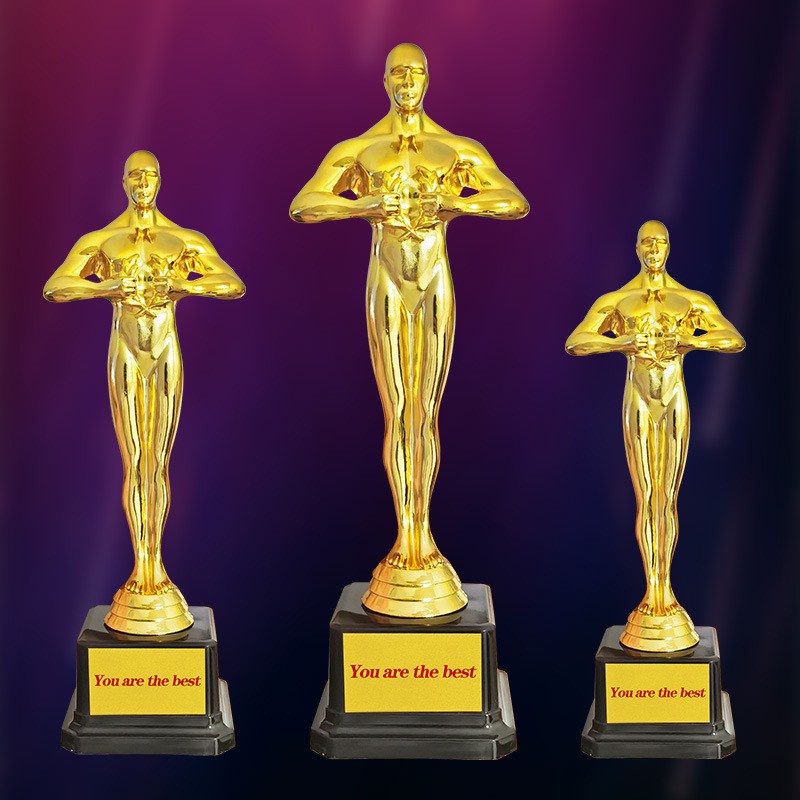 Oscar Little Golden Man Trophy Customization Free Production Word ...