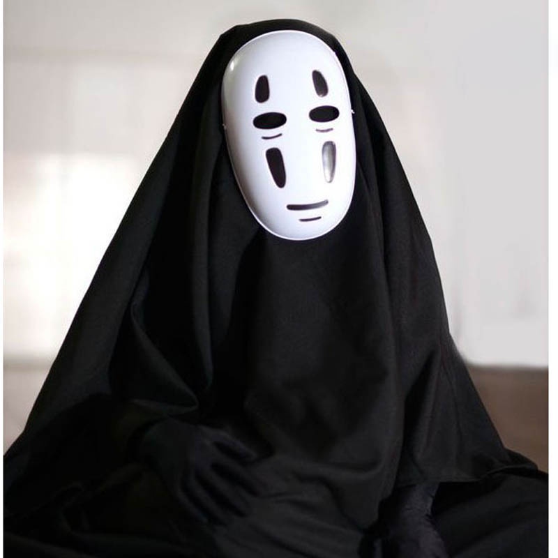 Halloween Anime Cartoon Kaonashi Spirited Away No Face Man Cosplay ...