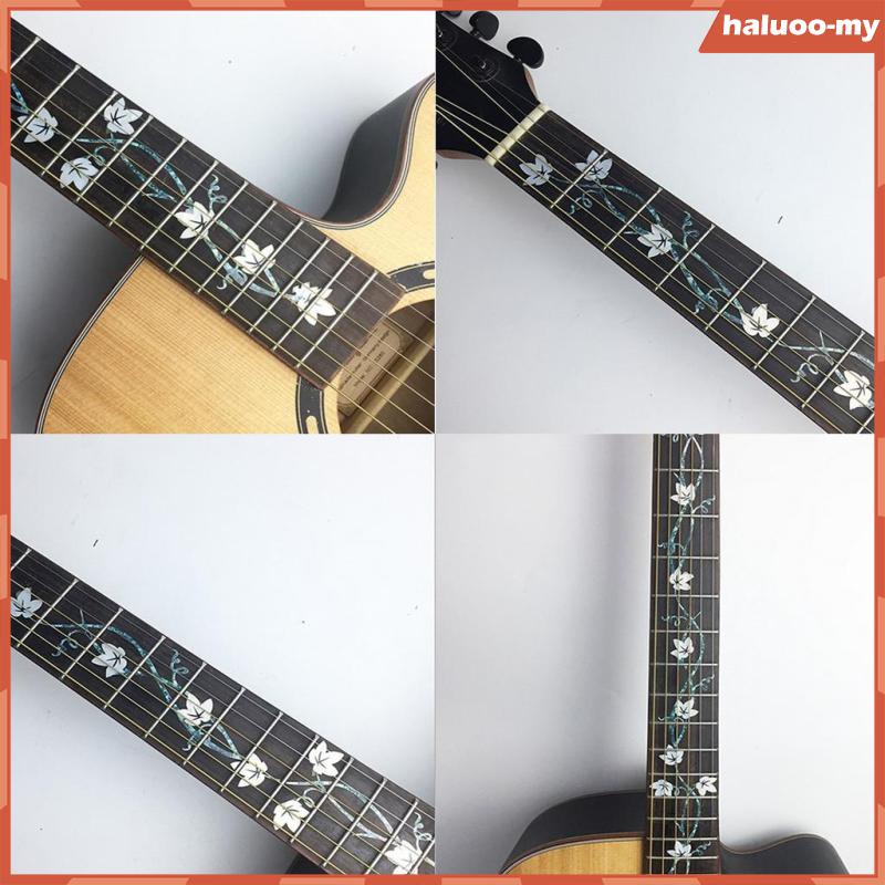 [HaluooMY] Electric Folk Guitar Inlay Sticker Fretboard Marker Decal ...