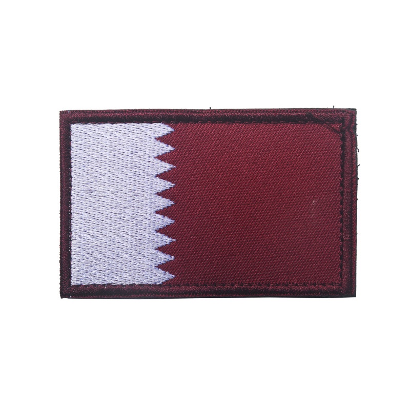 Asian Country Flags of World Embroidered Velcro Palestine South Korea Japan Singapore Malaysia ...