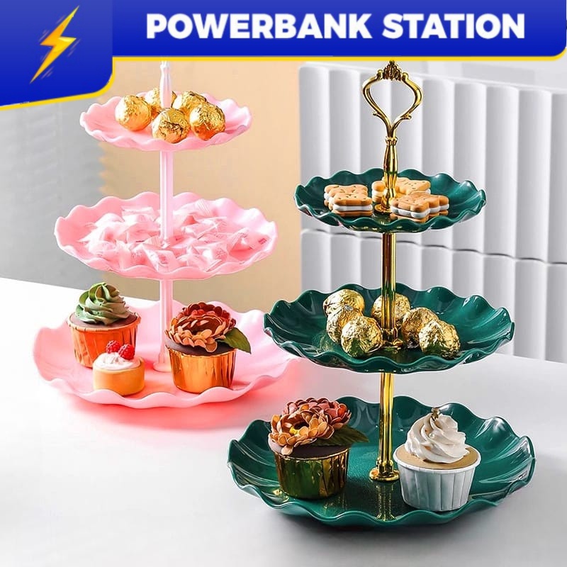 PSB_ 3 Tier High Tea Stand Dessert Cupcake Cakes Fruit Party Serving ...
