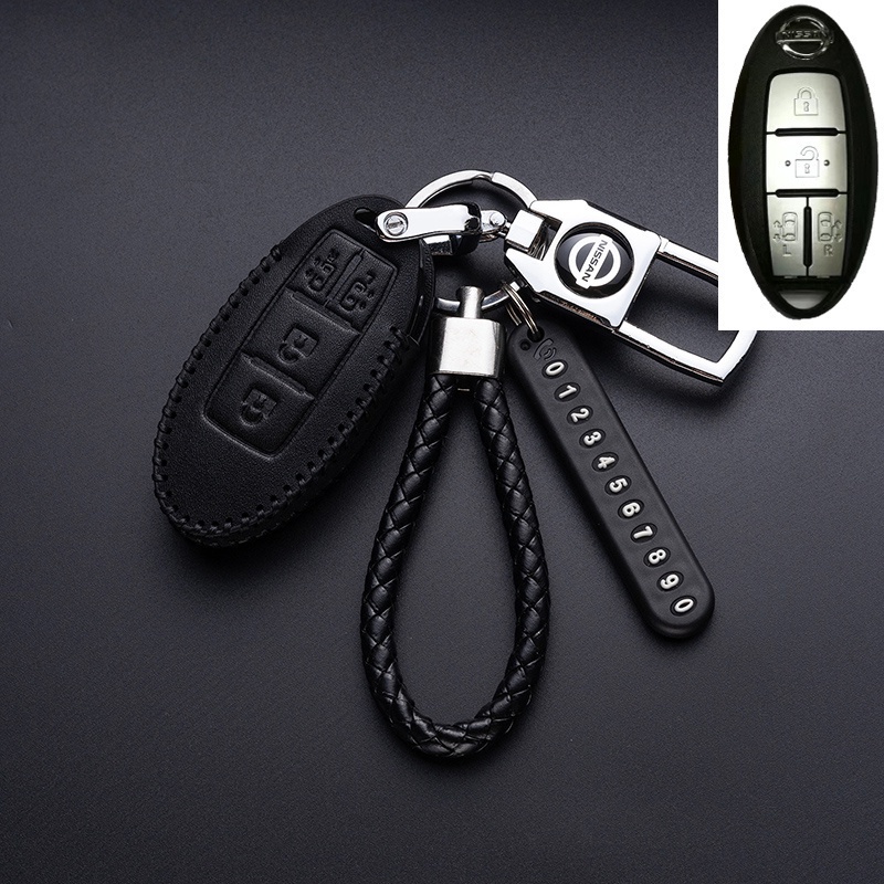 For Nissan Navara Almera Livina Sentra Skyline Keyless Key Case Cover ...