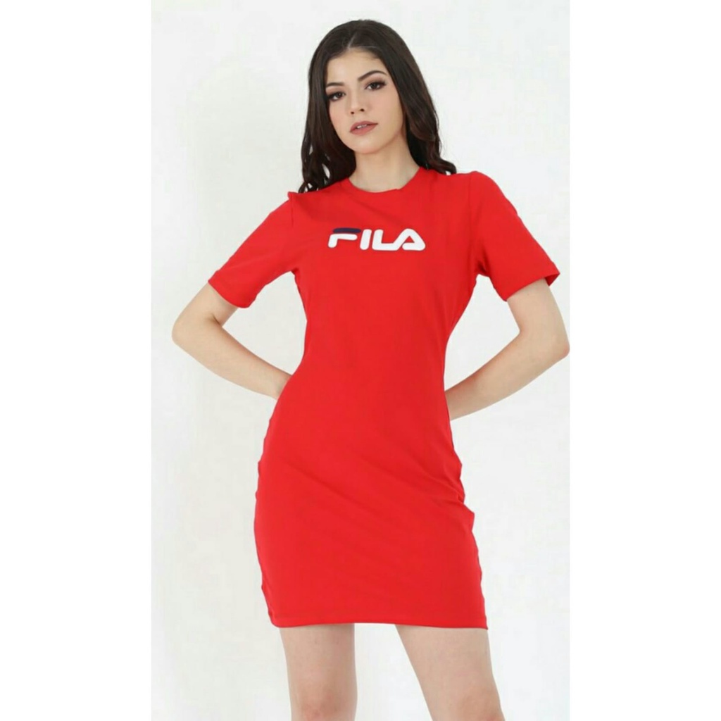 Fl001 Midi dress F*la Red | Shopee Malaysia