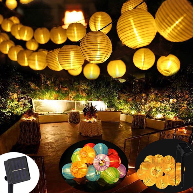 Chinese lanterns outside store