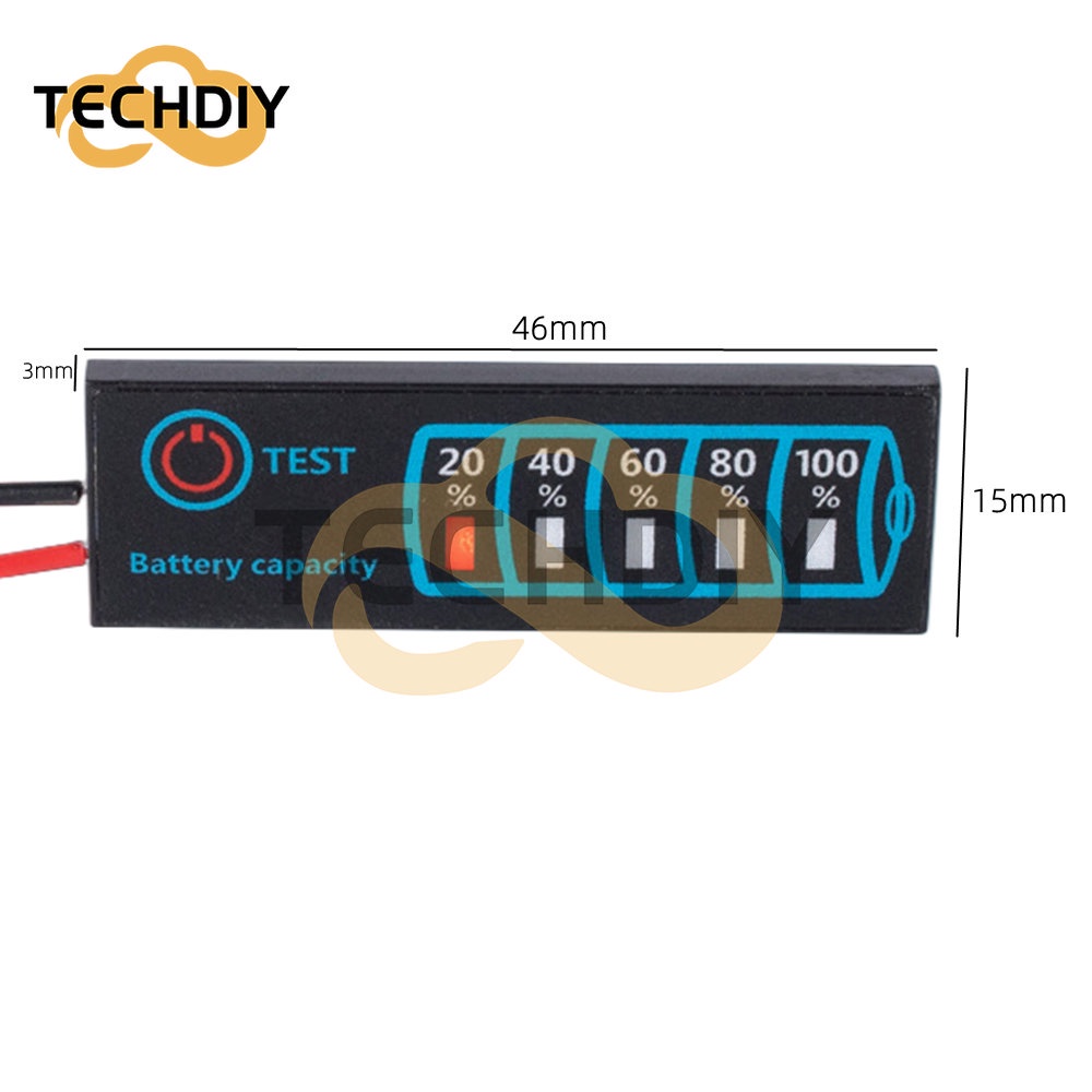2S-8S 18650 Li-ion Lipo Lithium 5-30V Lead Acid Battery Level Indicator ...