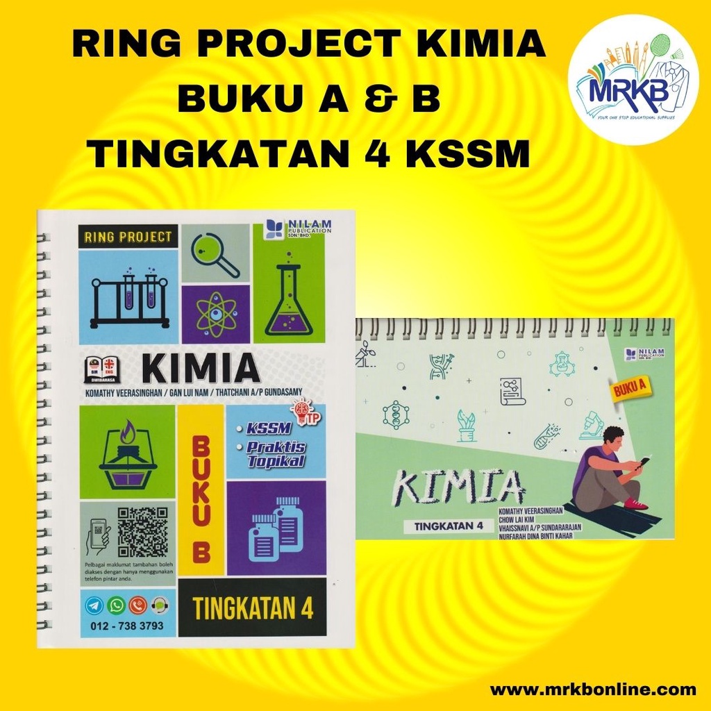 RING PROJECT KIMIA BUKU A & B TINGKATAN 4 KSSM | Shopee Malaysia