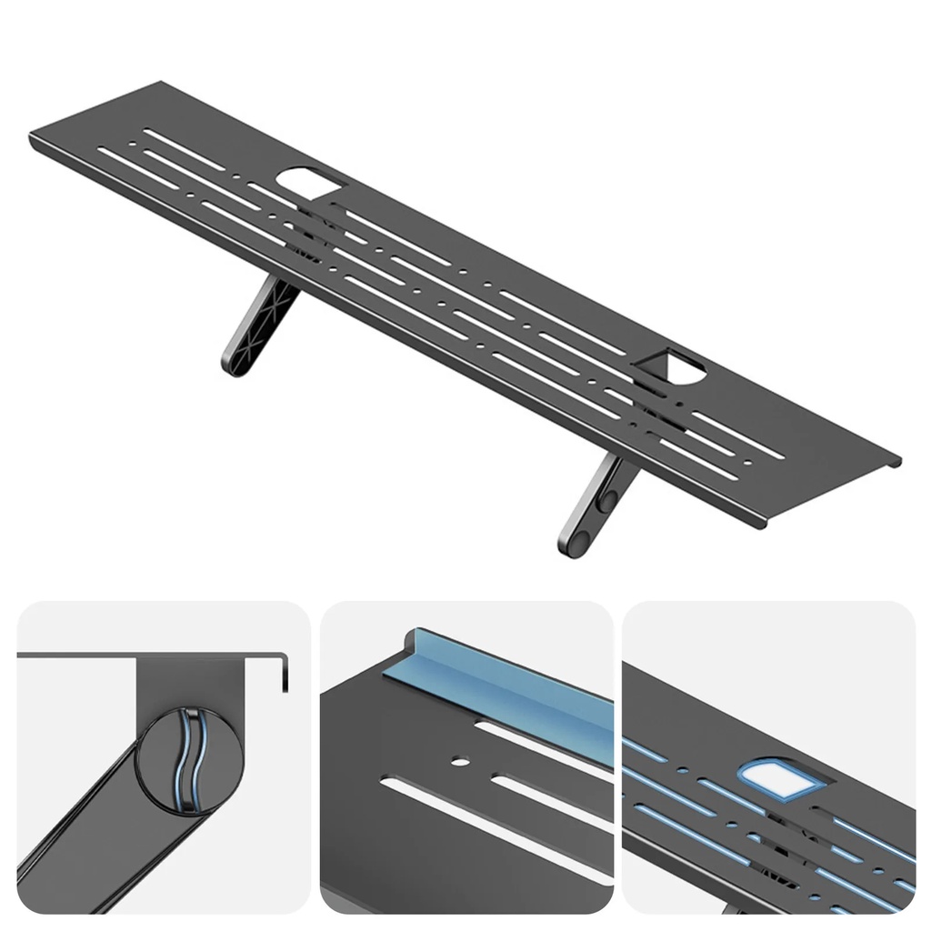 Rack TV Monitor Organizer Screen Top Storage Shelf Holder Home Storage ...