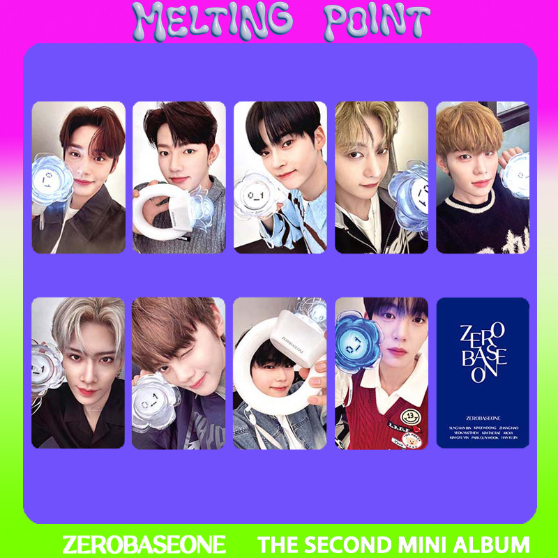 6-9pcs/set ZB1 2nd MINI Album MELTING POINT Christmas Photocards ZEROBASEONE Lomo Cards Zhang ...