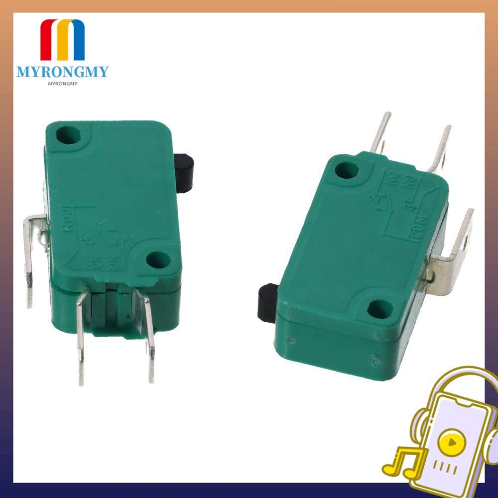 MYRONGMY 2pcs Micro Limit Switches, KW3-OZ SPDT NO NC Micro Switch, Durable 3 Pins Green 16A 125 ...