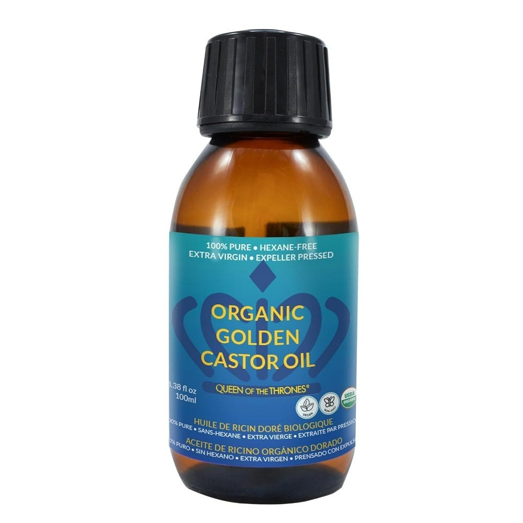 THRONES Organic Golden Castor Oil (500 ml) | 100% Pure, Certified Organic, Hexane-Free, Extra ...
