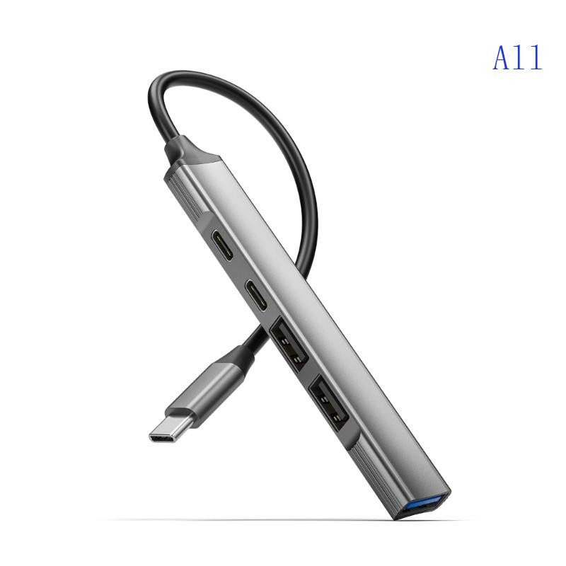 All Aluminum Type C Hub 5 in 1 Hub with Type C Ports and USB 3 0 2 0 ...
