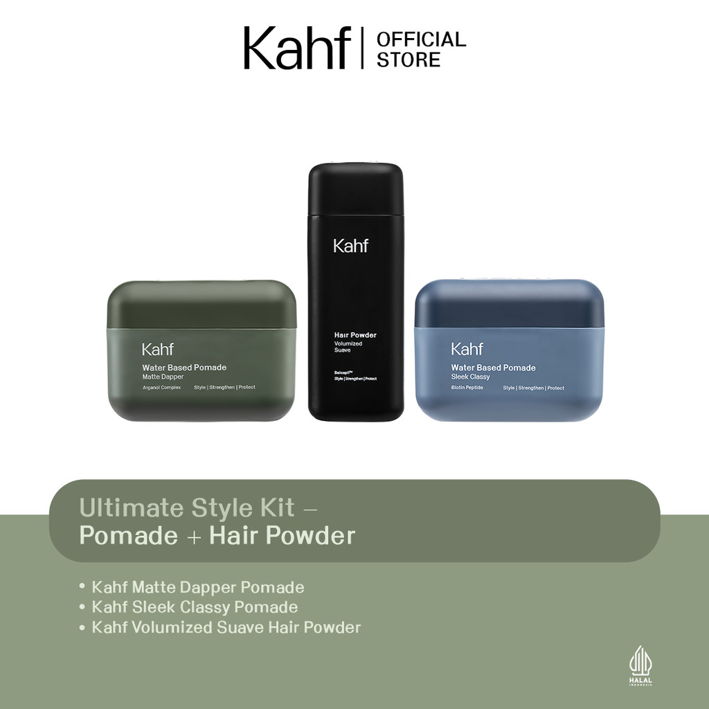 Kahf Matte Dapper + Kahf Sleek Classy + Kahf Volumized Suave Hair ...