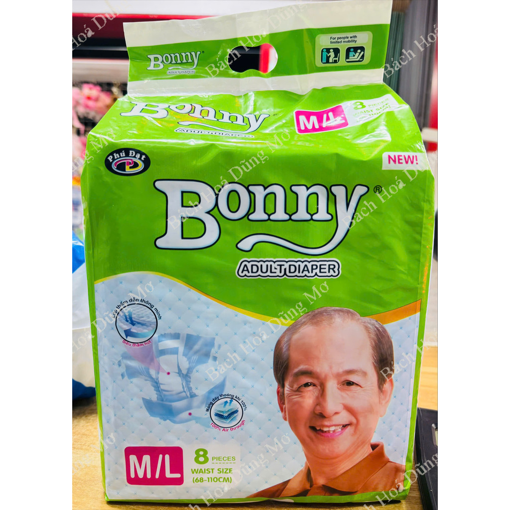 Bonny adult diapers 50 pieces size M /L 40_80kg, hip circumference 68 ...