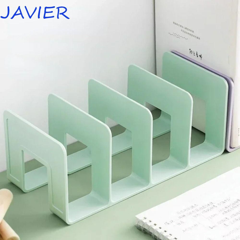 JAVIER Divider Book Stand, Display 4 Grid Desktop Bookends, Save Space ...