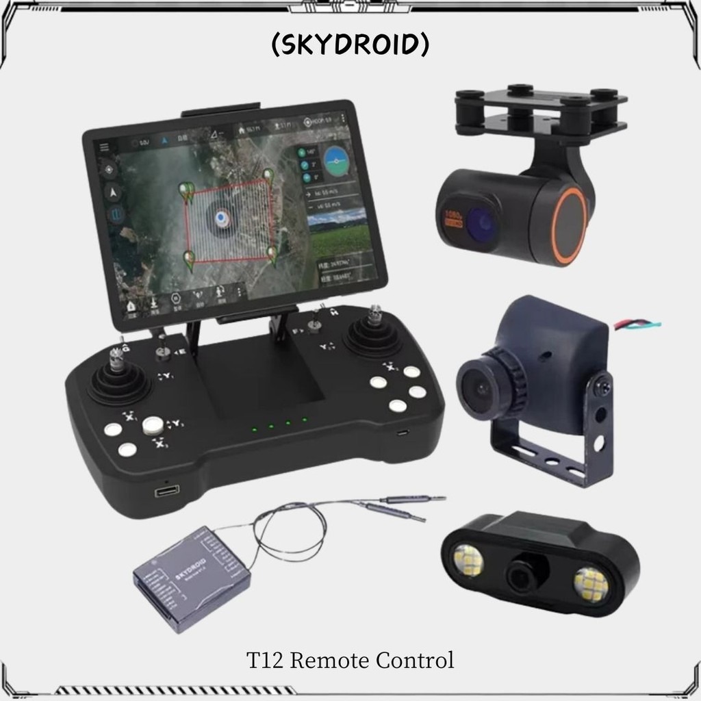 Skydroid T12 Remote Control Three-Body Camera 20km Digital Map ...