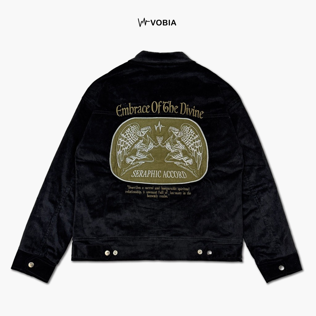 Vobia Work Jacket Boxy Corduroy - Seraphic Accord Black | Shopee Malaysia