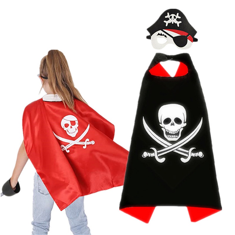 Children Pirate Jack Cloak Cloak Halloween Pirate Cloak Children ...