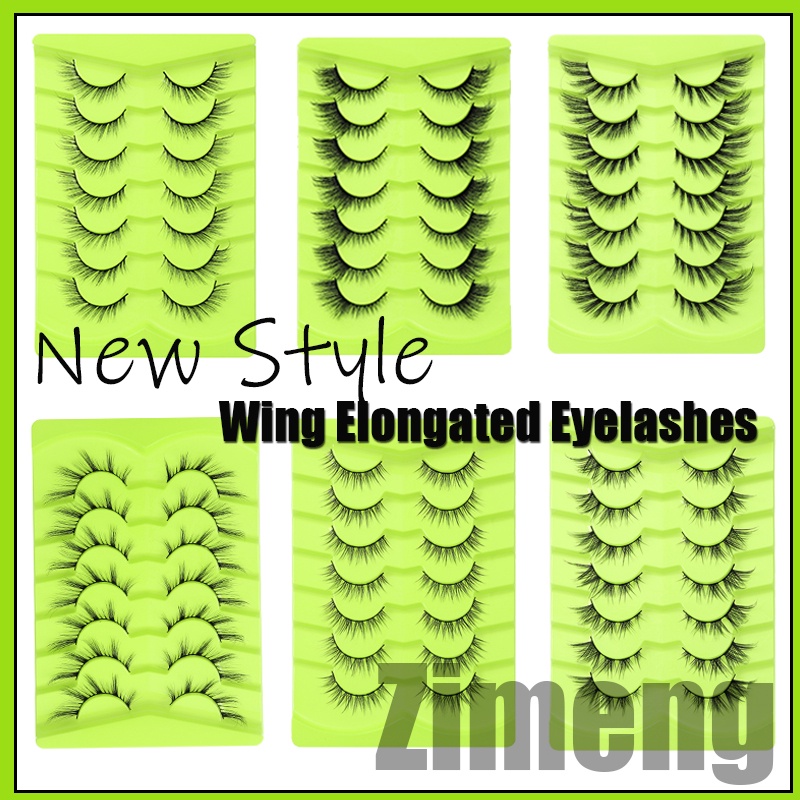 Ready Stock 5/7Pairs Little Devil Comics Lash Cat Eye Lashes Fluffy ...