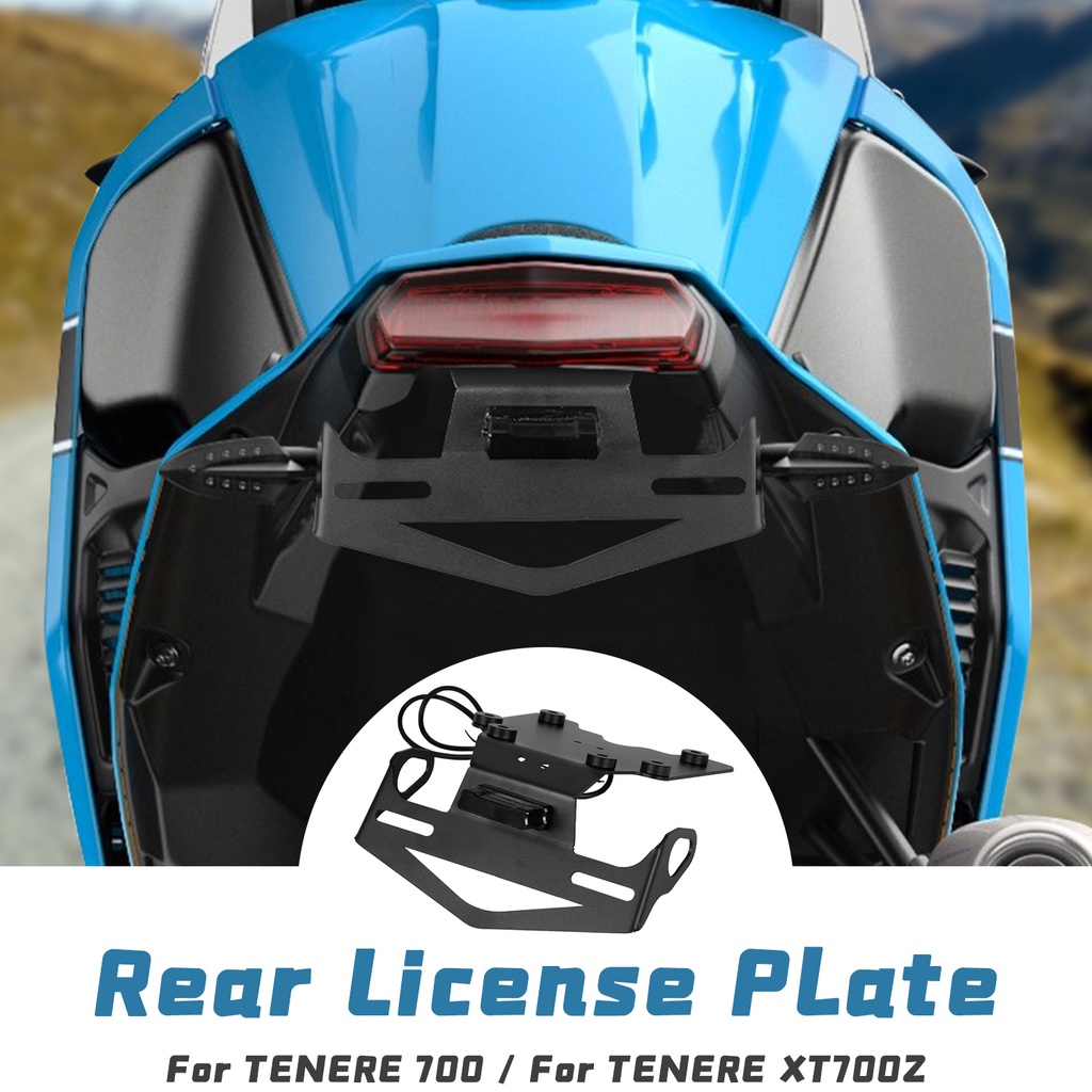 Tenere 700 License Plate Holder Tail Tidy Fender Eliminator LED Light ...