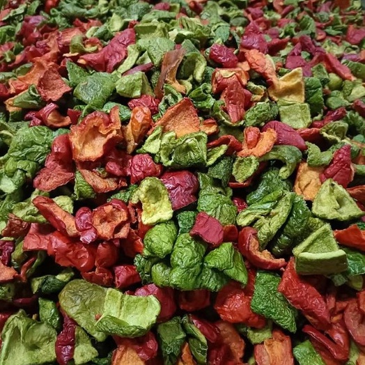 Crispy Mixed Bell Pepper Snack 脆脆甜椒片 Freeze Dried Vegetable & Fruit ...
