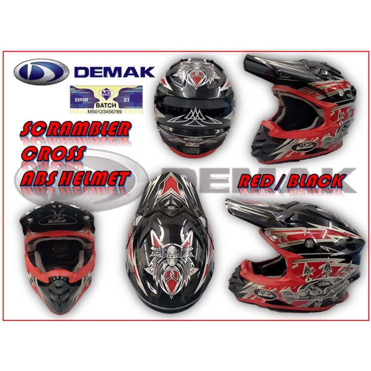 PROMOTION !!! DEMAK Motocross Helmet with Off Road Motorcycle SIRIM ...