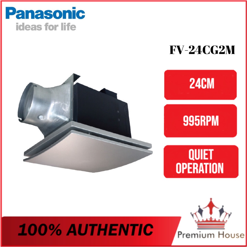 PANASONIC CEILING MOUNT SIROCCO VENTILATION FAN (24CM) | FV-24CG2M | FV ...